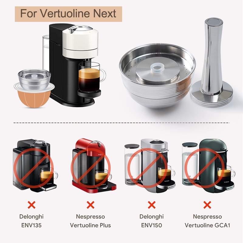 Nespresso Vertuo Next Capsules | Stainless Steel Coffee Filter - Coffee ...