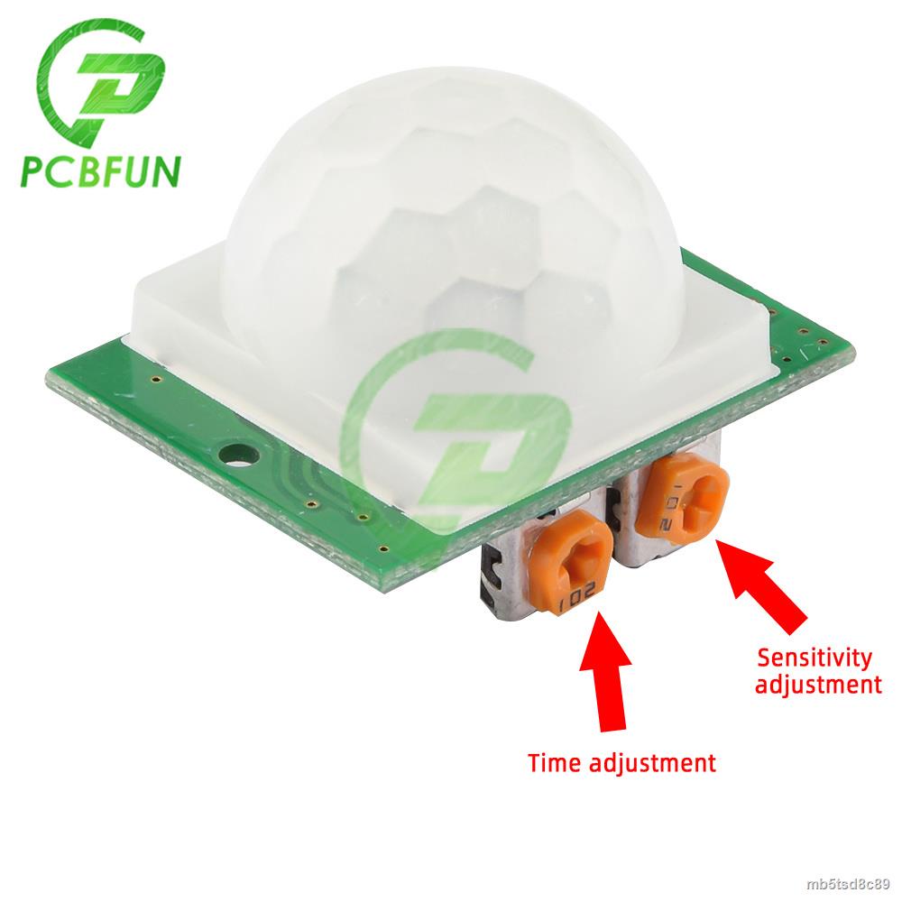 Hc-sr501 Human Body Infrared Pir Motion Sensor Detector Module Improved ...