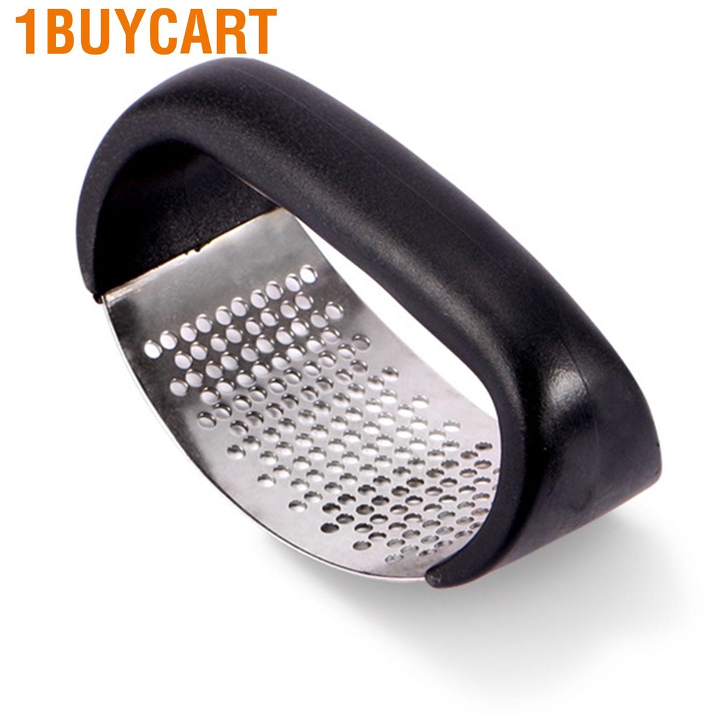 1buycart Garlic Press Rocker Stainless Steel Annular with Black Handle ...