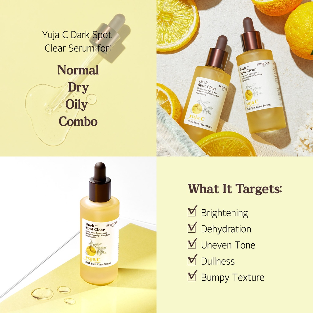 SKINFOOD Yuja C Dark Spot Clear Serum 50ml 75 Yuja Extract with ...