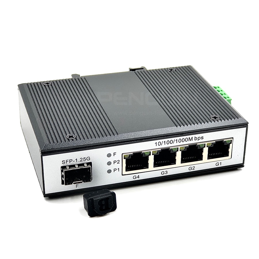 Gigabit Industrial Switch 4 Port SFP 1.25G - p.g.hardware - ThaiPick