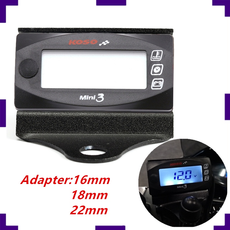 KOSO Mini Style Instruction LED Display Meter KOSO MINI 3 Water Temp ...