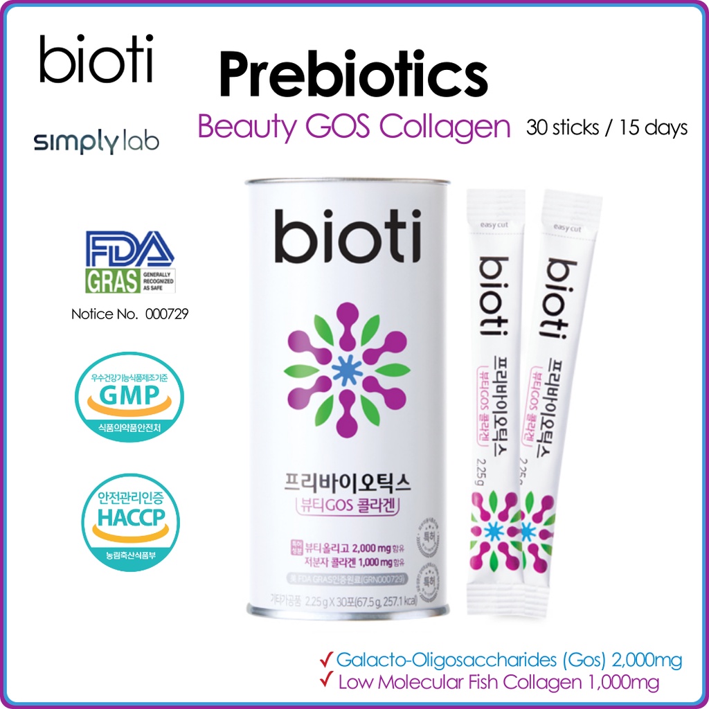 [Bioti]Korea Prebiotics Beauty Galacto-Oligosaccharide (GOS) Collagen ...
