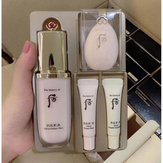 The history of whoo Velvet primer base specisl set | Shopee Thailand