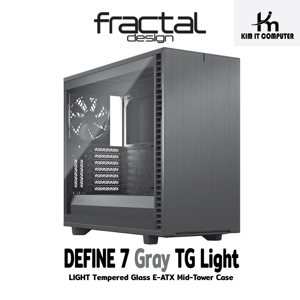 Fractal Design Define 7 Gray TG Light E-ATX Mid-Tower Case (FD-C-DEF7A ...