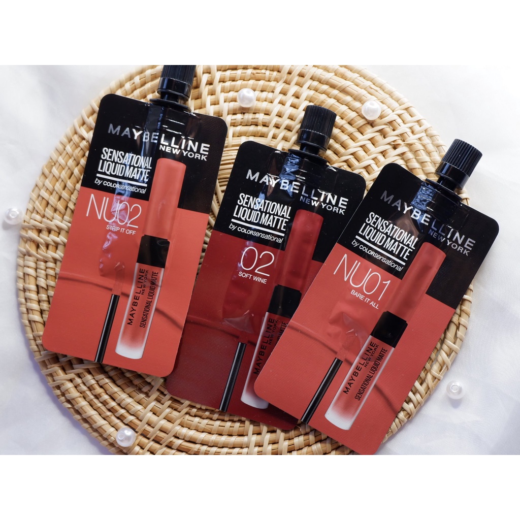 ลิปเมย์เบลลีน แบบซอง Maybelline New York | Shopee Thailand