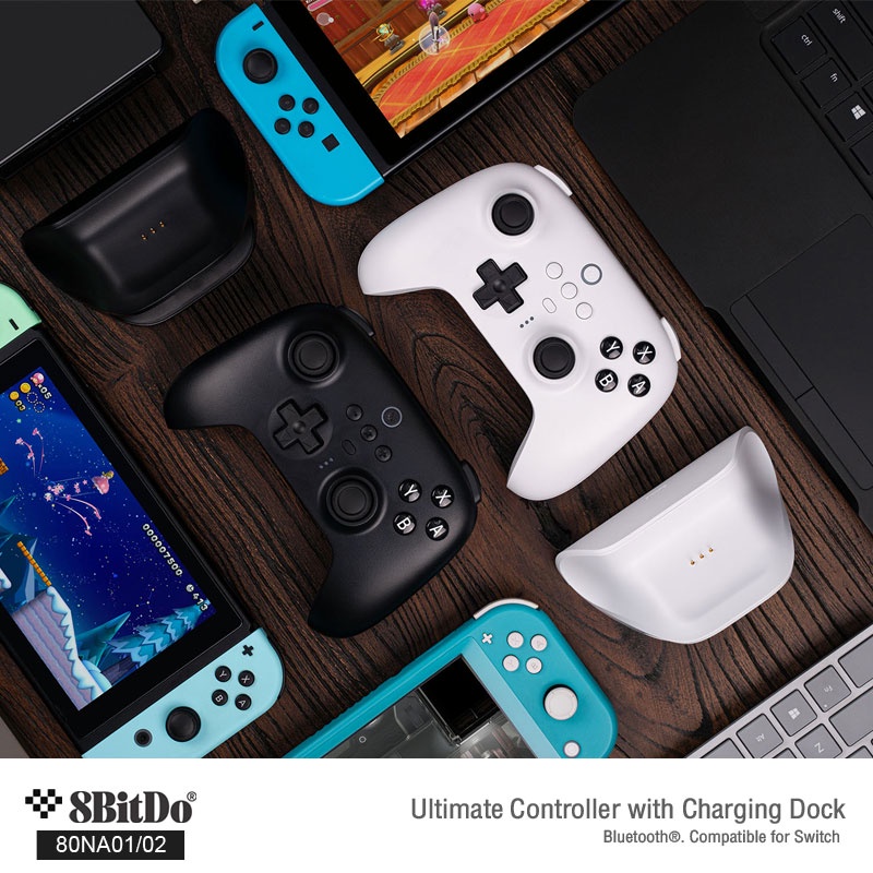 8Bitdo 80NA Ultimate Bluetooth 2.4g Controller with Charging Dock for ...