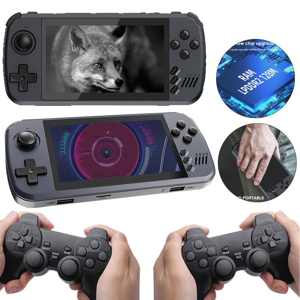 X45 Retro Handheld Game Console 4.5 Inch IPS Screen Video Games ...