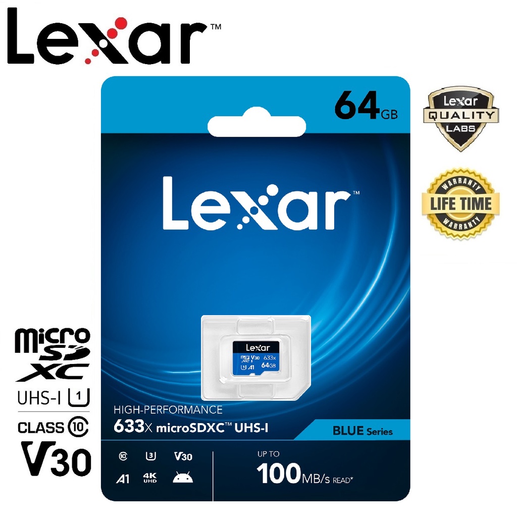 Lexar 16gb High-Performance microSD 633x 16GB w SD Reader - eds6t811o2 ...