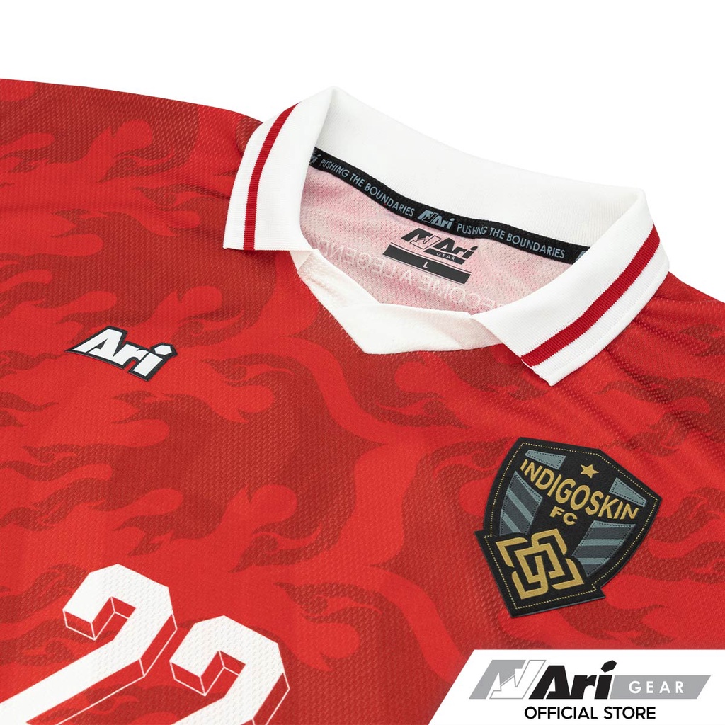 ARI X INDIGOSKIN JERSEY - REDWHITEWHITE เสื้ออาริ อินดิโก้สกิน สีแดง ...