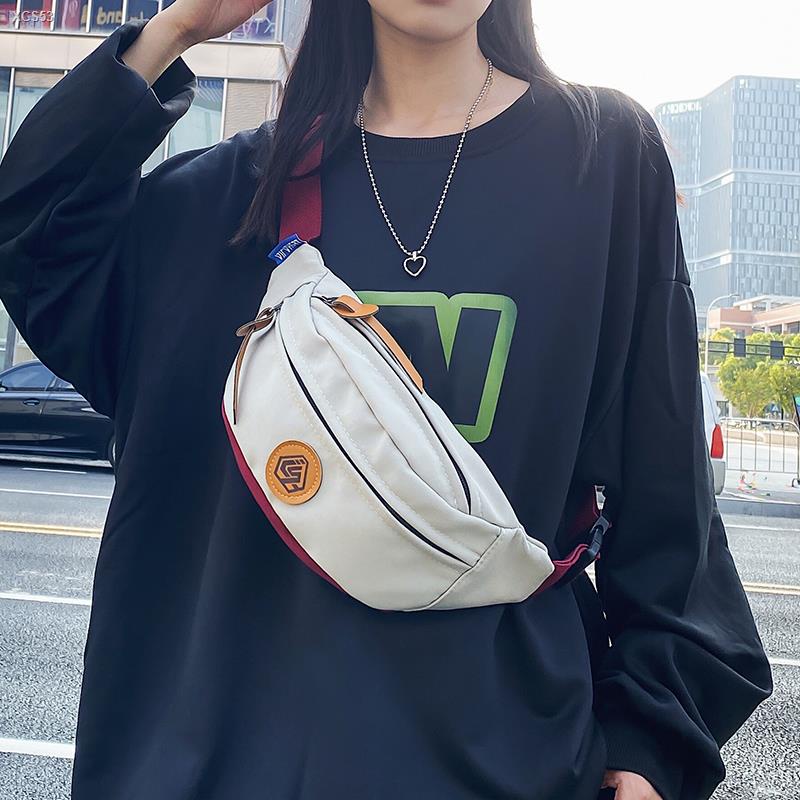 Chest bag male ins tide small bag simple sports small shoulder bag ...
