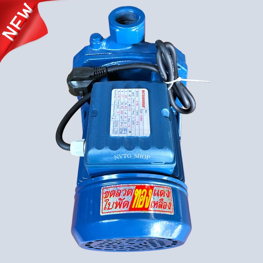 ปั๊มน้ำ 1 นิ้ว 1 HP รุ่น SCM60 ส่งไกล ปั้มไฟฟ้า Italy ของแท้ ปั๊มหอย ...