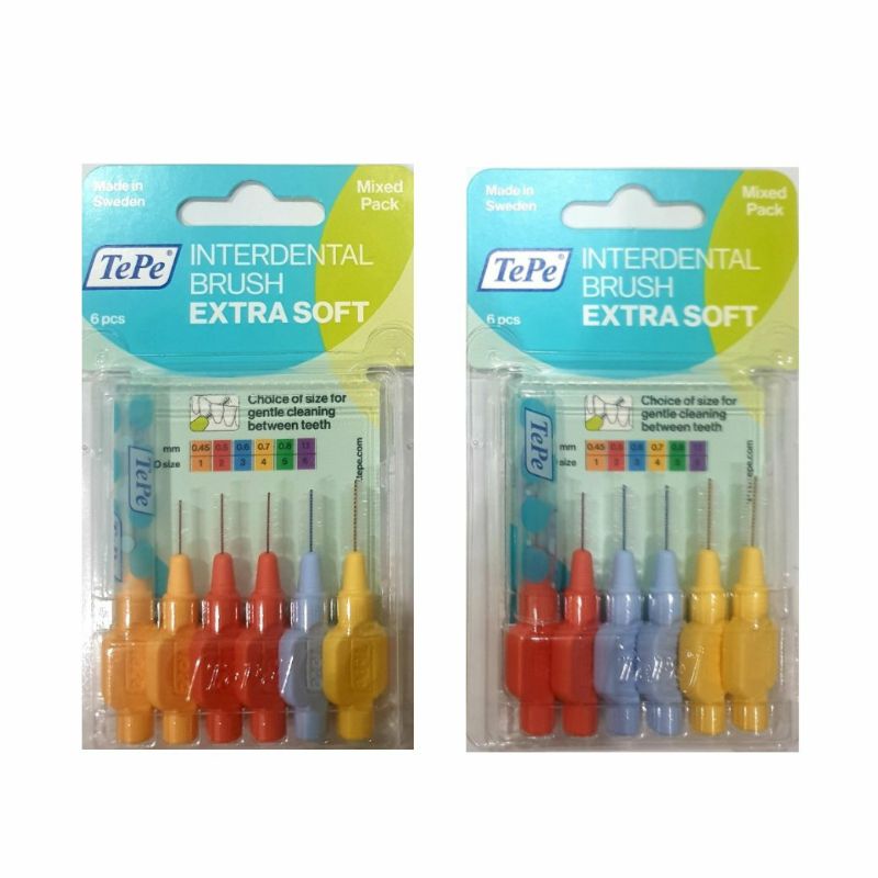 แปรงซอกฟันเทเป้Tepe Angle แบบมีด้าม แปรงซอกดัดฟัน ยี่ห้อ เทเป (TePe ...