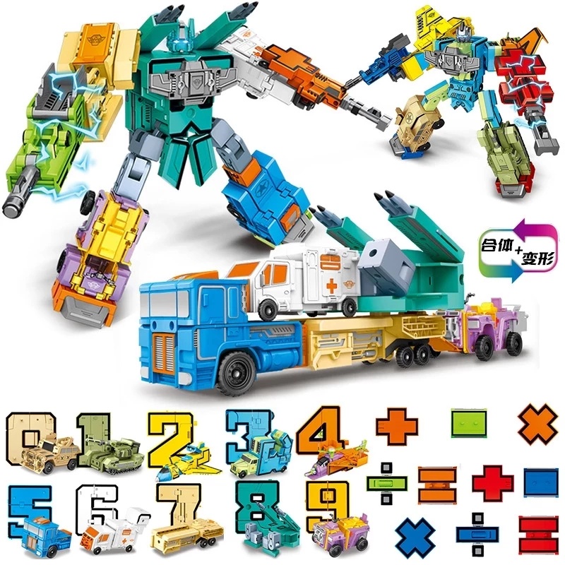 Magic Numbers Creative Build Blocks Assembling Educational Block Action ...