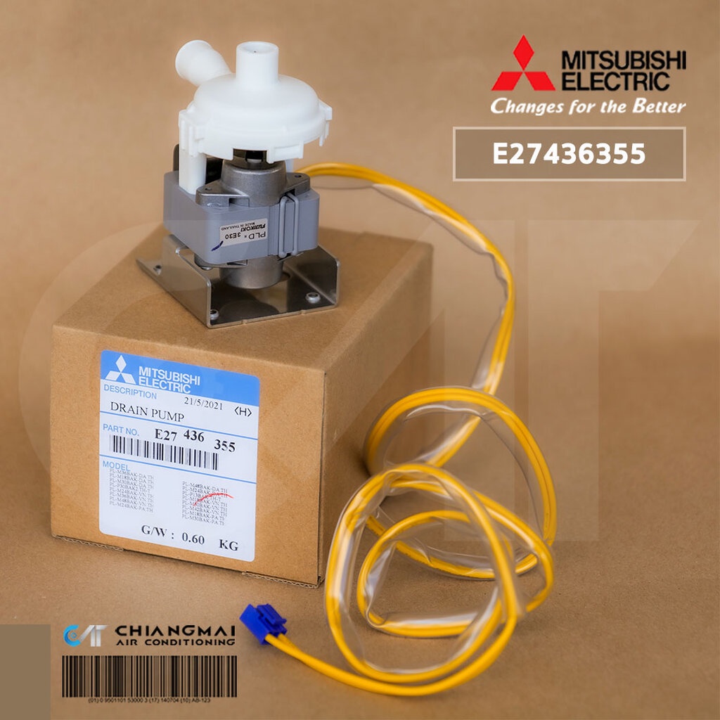 E27436355 DRAIN PUMP เดรนปั้ม ปั้มน้ำทิ้งแอร์ Mitsubishi Electric ปั้ม ...