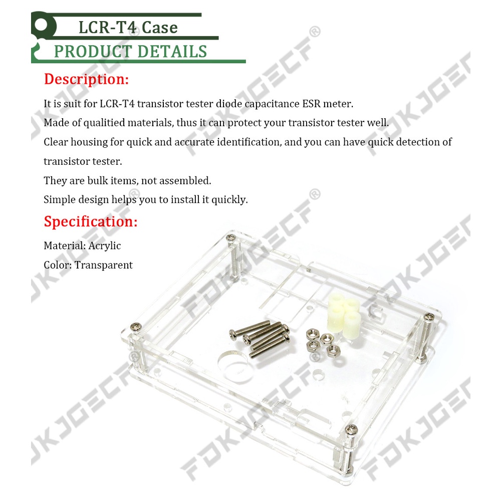 Lcr-t4 Mega328 M328 เครื่องทดสอบทรานซิสเตอร์ไดโอด ความจุไตรโอด ESR ...