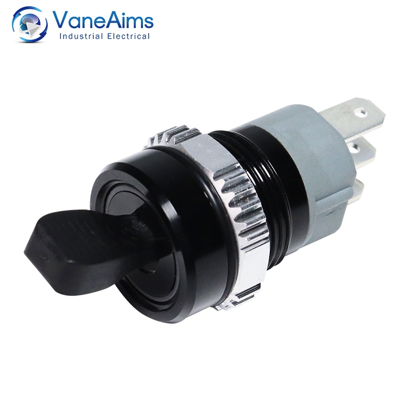 16MM Metal Toggle Switch Waterproof LED Light Self-locking 2 Position ...