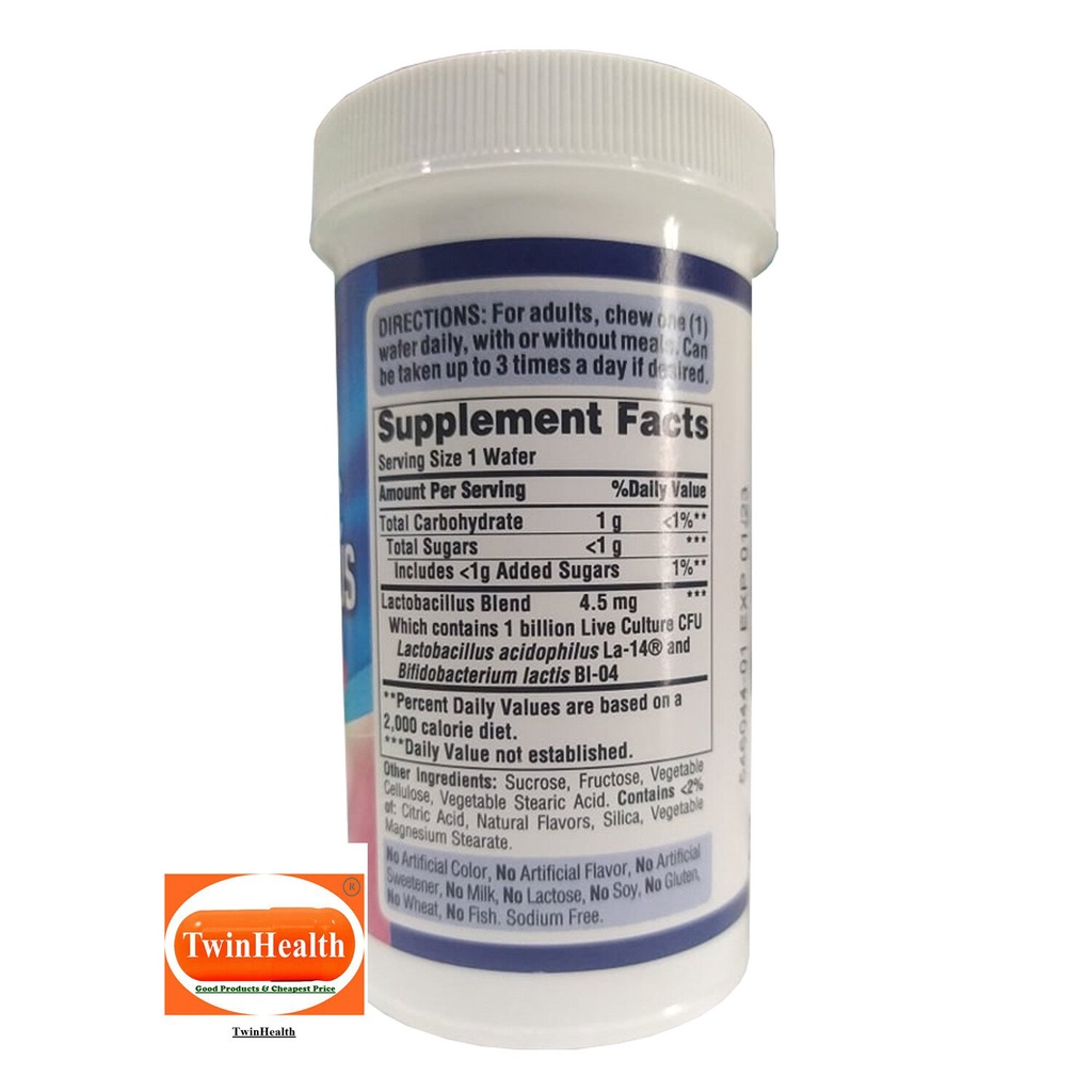 Puritan's Pride Chewable Probiotic Acidophilus with Lactis / 60 ...