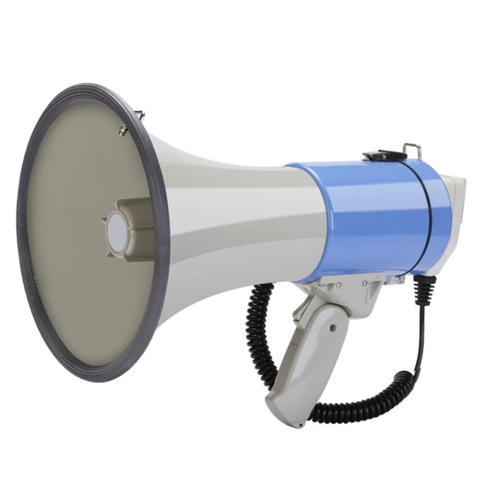 50W Outdoor Handheld Megaphone Speaker Booth USB Recordable Loudspeaker ...