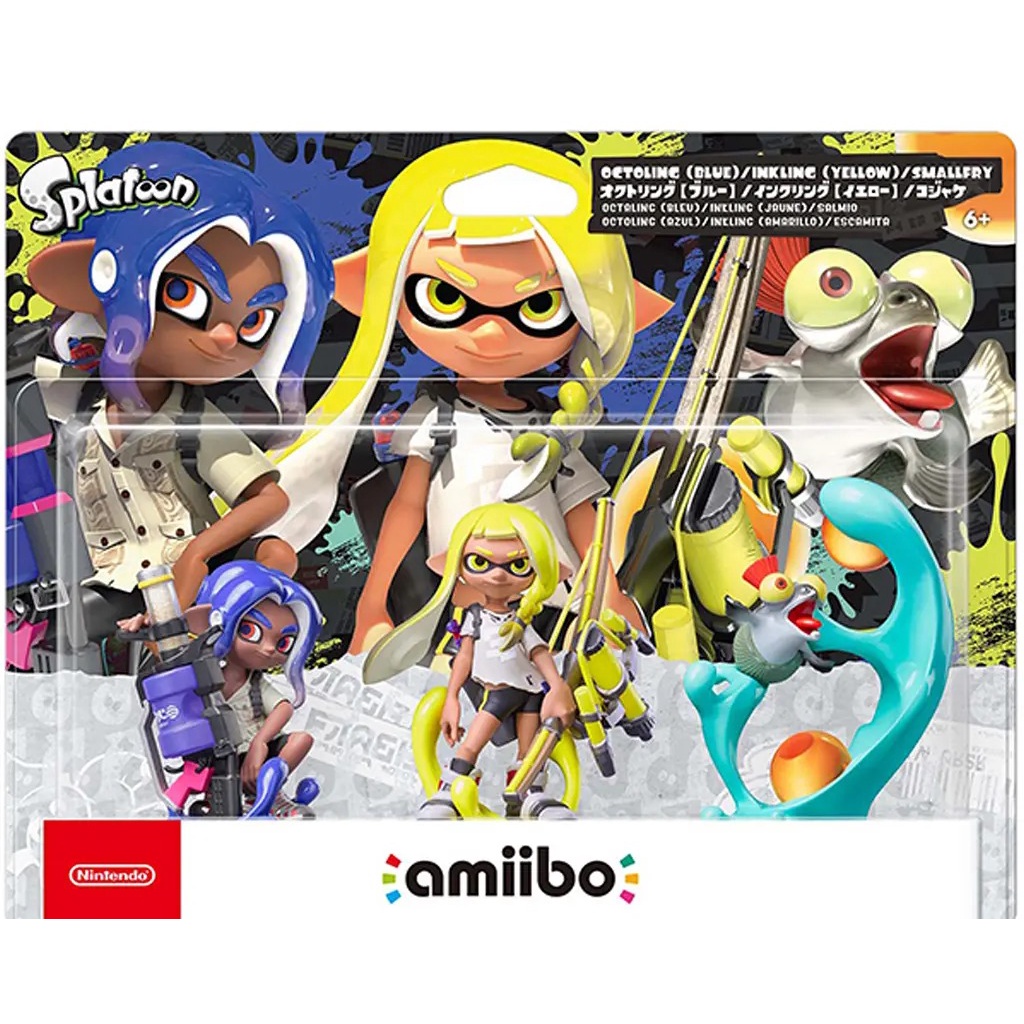 [Figure] amiibo Splatoon 3 Series Figure Triple Pack (Inkling Yellow / Octoling Blue / Smallfry ...