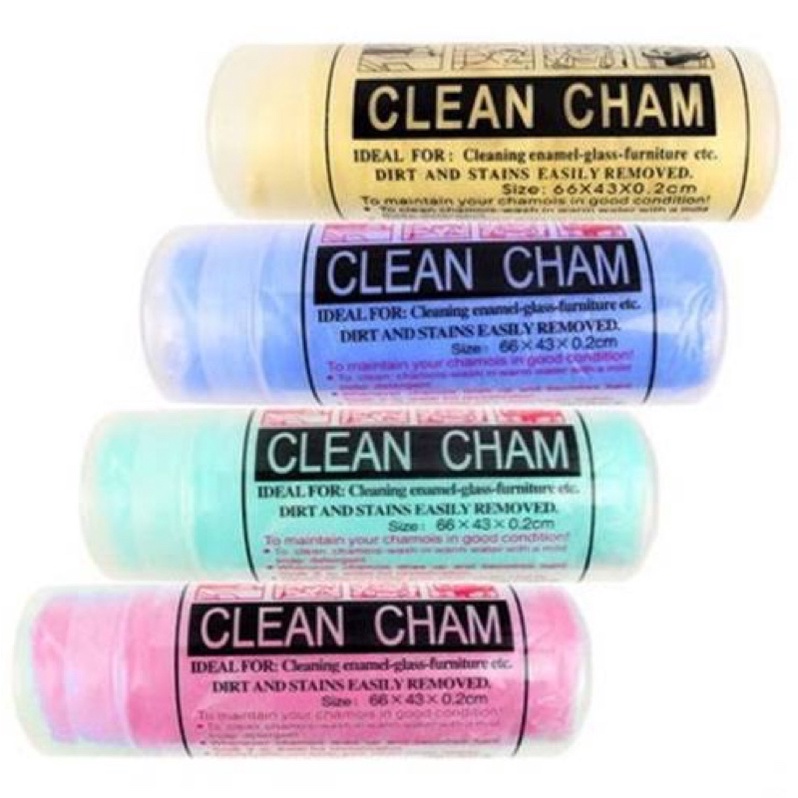 CLEAN CHAM ผ้าชามัวร์ ผ้าเช็ดรถยนต์ ผ้าอเนกประสงค์ ขนาด 43x32x0.2CM ...
