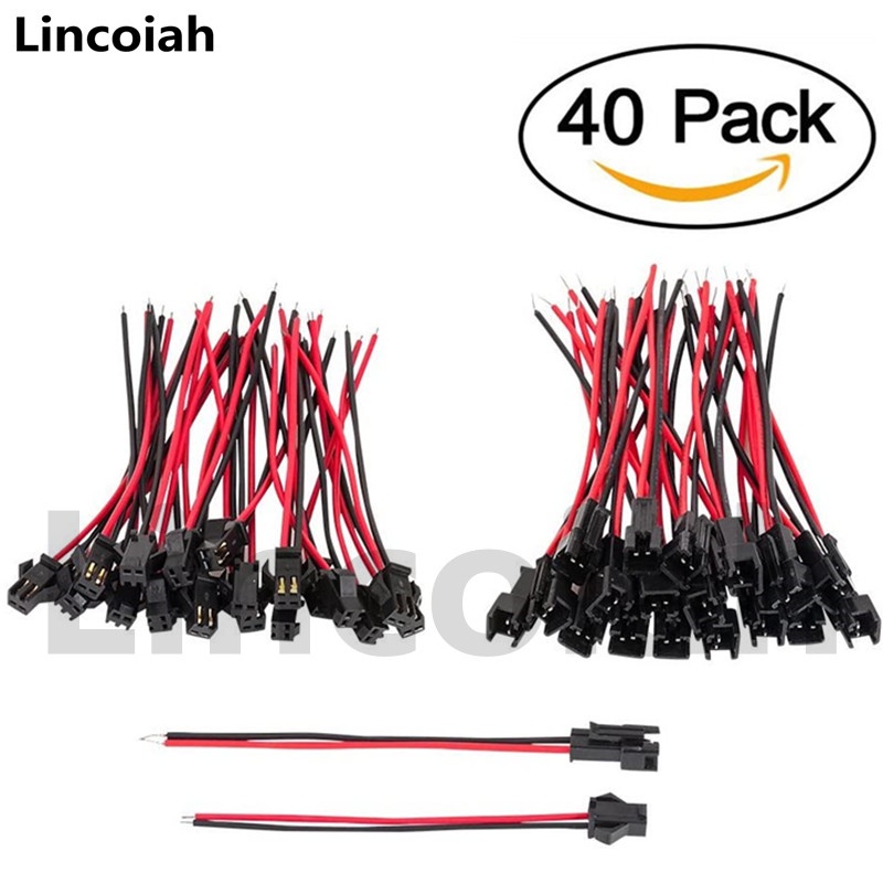 40 20 10 Pcs/set Male To Female Plug Terminal Wire Connector Line Jst ...