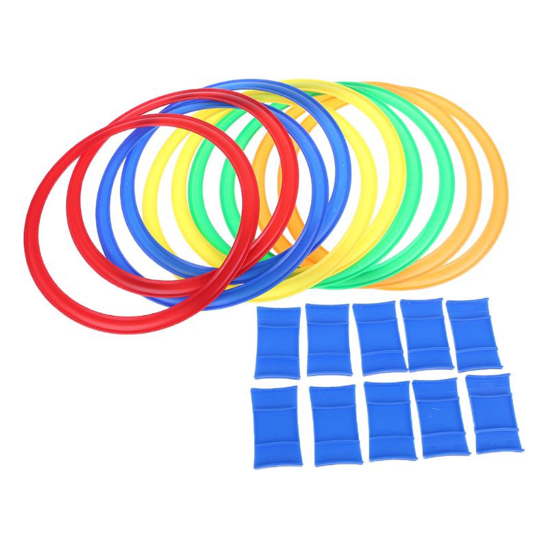 Hopscotch Ring Game Toys for Kids Sensory Integration Training Play 10 ...