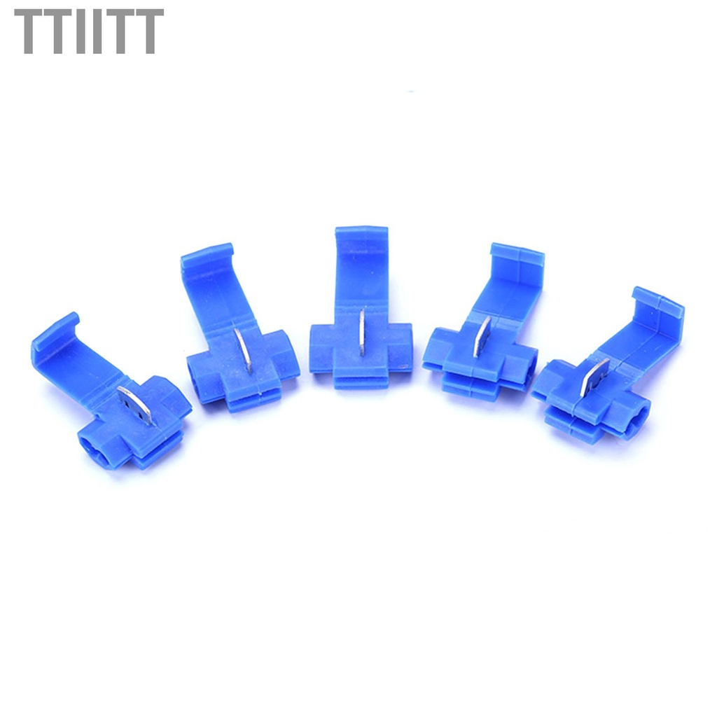 Ttiitt 100Pcs Solderless Quick Splice Snap Wire Connector PP Casing ...