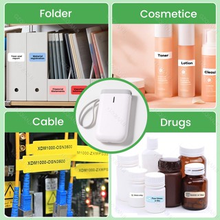 2022 Nimbot Label Maker D11 D110 with Thermal Label Paper Roll Mini ...