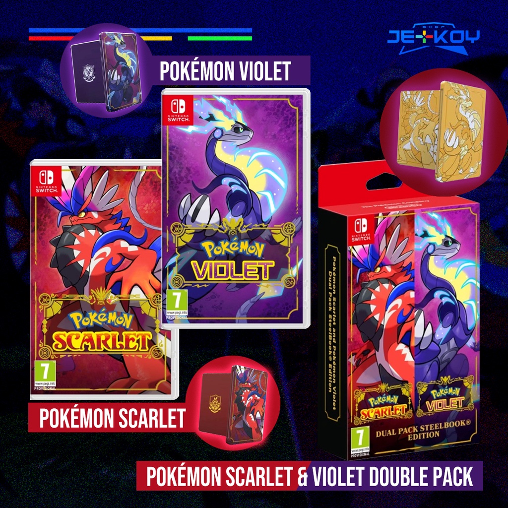 แผ่น Pokemon Scarlet Violet Double Pack Nintendo Switch Enasia แถม