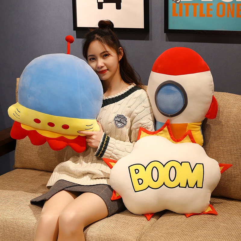 New Space Astronaut Doll Rocket Spaceship Pillow Sofa Cushion Bomb Mars ...