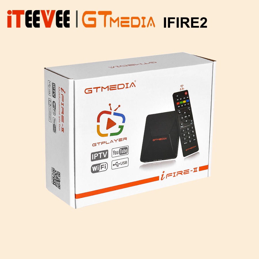 1pc Gtmedia Ifire2 Iptv Receiver Set Top Box Tv Decoder 1080p h.265 ...