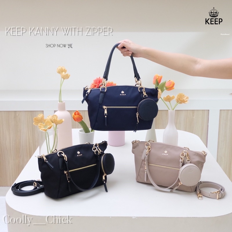 กระเป๋าถือ KEEP BAG รุ่น KANNY with zipper ของแท้พร้อมส่ง - coolly__chick - ThaiPick