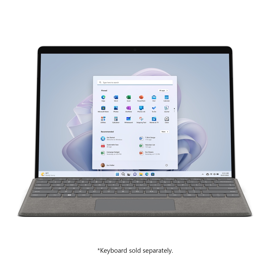 [Laptop] Microsoft Surface Pro 9 i5/8/128 Platinum + Surface Signature ...