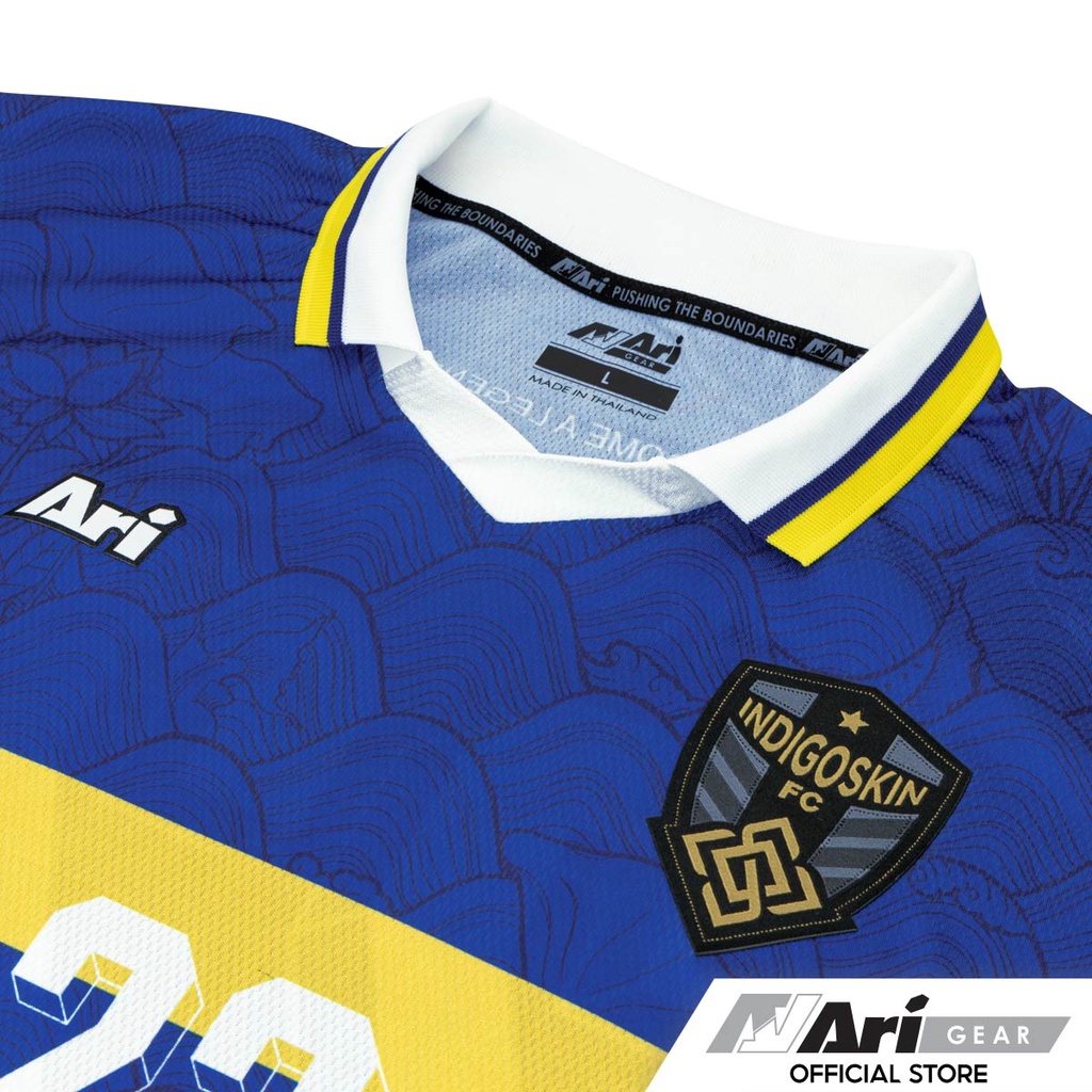 ARI X INDIGOSKIN JERSEY - BLUEYELLOWWHITE เสื้ออาริ อินดิโก้สกิน สีน้ำ ...