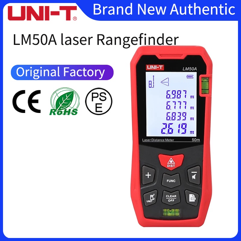 Uni-t Laser Rangefinder Lm50a Lm70a Lm100a Lm120a Laser Distance Meter Digital Range Finder Tape ...