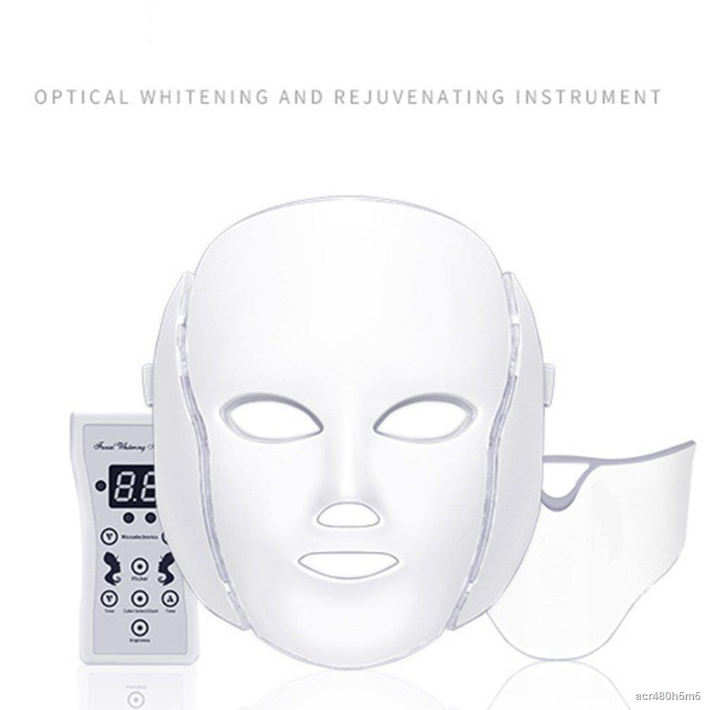 7 Colors LED Facial Mask Spectrometer Led Therapy Mask Light Therapy ...