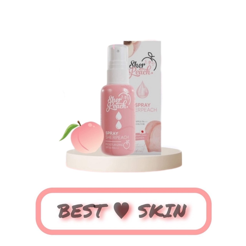 Sherpeach spray เชอพีช สเปรย์น้ำแร่ 30 ml - bestskinz - ThaiPick