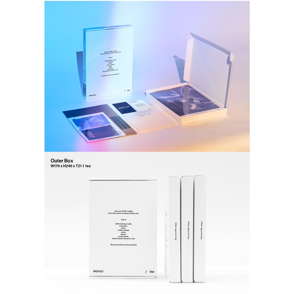 พร้อมส่ง BTS อัลบั้ม RMs SOLO Album Indigo (Postcard Edition weverse ...