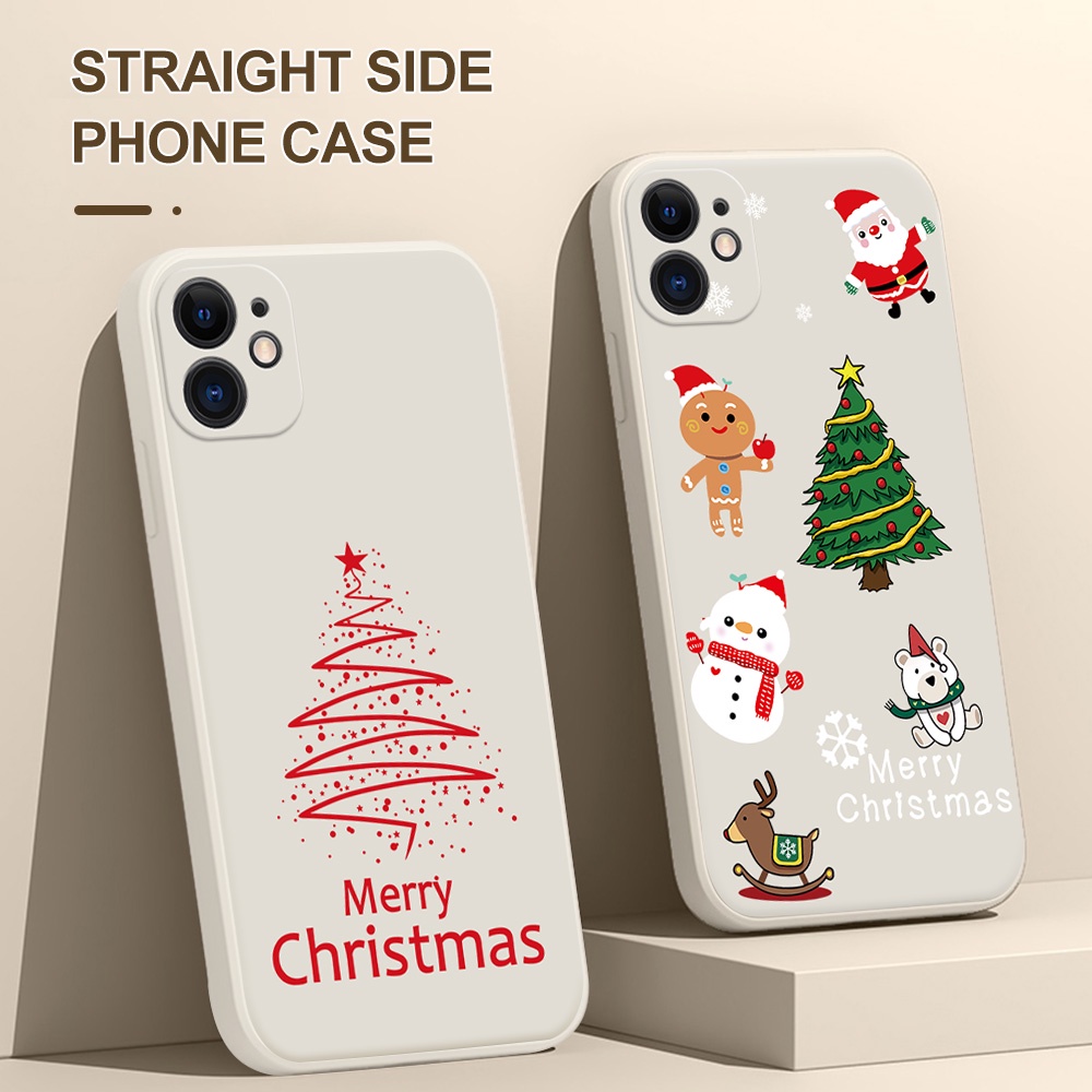 เคสโทรศัพท์มือถือแบบนิ่ม กันกระแทก ลายการ์ตูน Merry Christmas สําหรับ ...