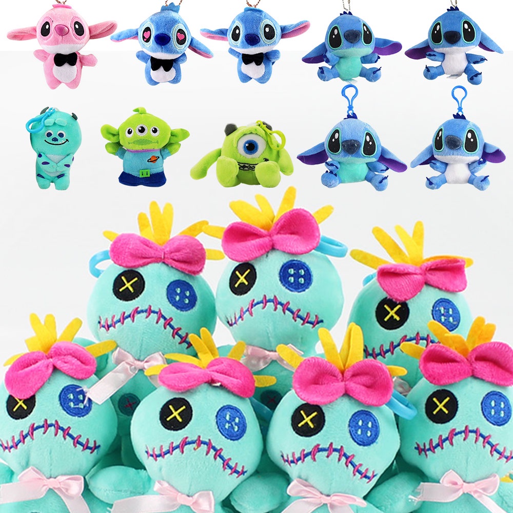 B50pcs/Lot 10cm Lilo and Stitch Scrump Toy Story Alien Have 3eyes 1eye ...