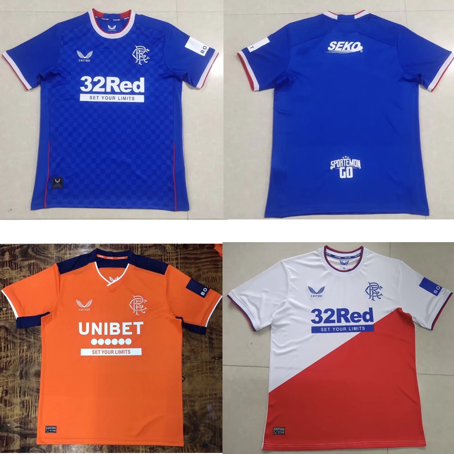 Rangers 2022 2023 Soccer Jerseys Glasgow Home MORELOS KENT DAVIS ...