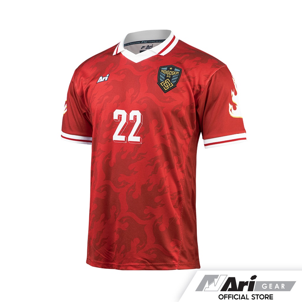 ARI X INDIGOSKIN JERSEY - REDWHITEWHITE เสื้ออาริ อินดิโก้สกิน สีแดง ...