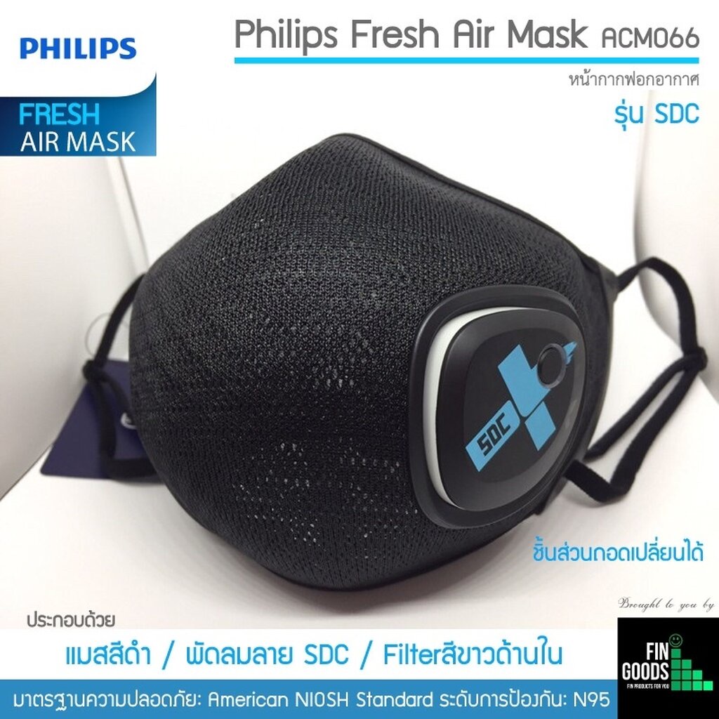 Philips Fresh Air Mask สินค้าพร้อมส่ง (หน้ากากไฟฟ้า) รุ่น ACM066 ...