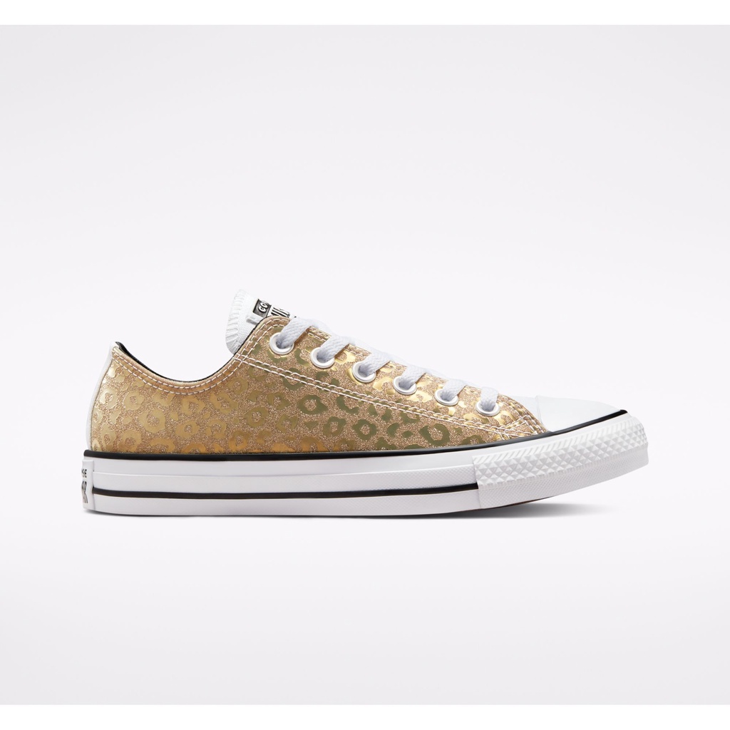 Converse Chuck Taylor All Star Leopard Glitter - Saturn Gold/White ...