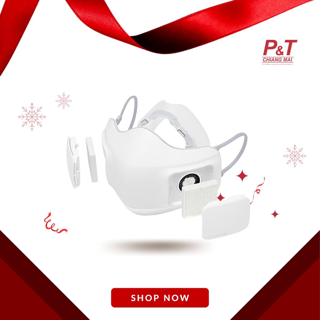 AP300AWFA.ABAE เครื่องฟอกแบบพกพาหน้ากาก หน้ากากฟอกอากาศ LG Puricare Air ...