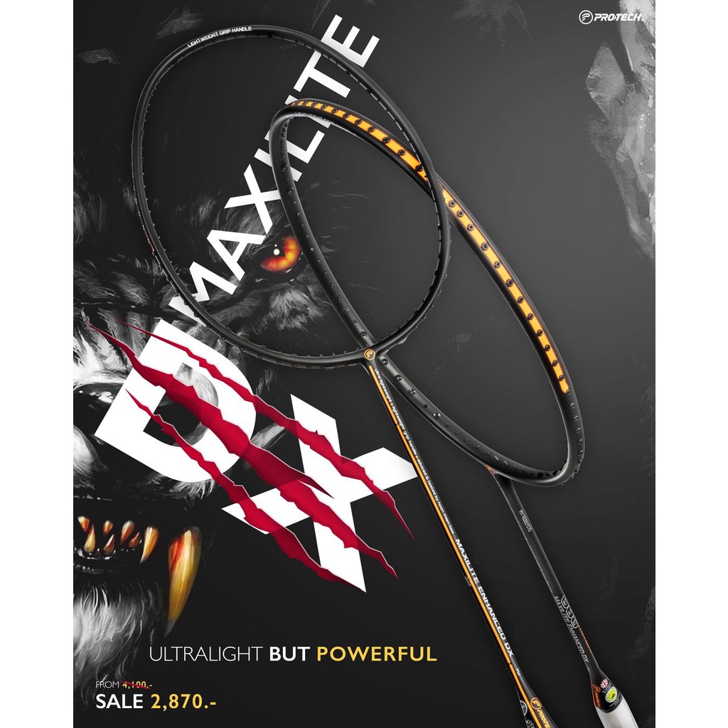 Protech Sports ไม้แบดมินตัน รุ่น Maxilite DX - protech.sports - ThaiPick