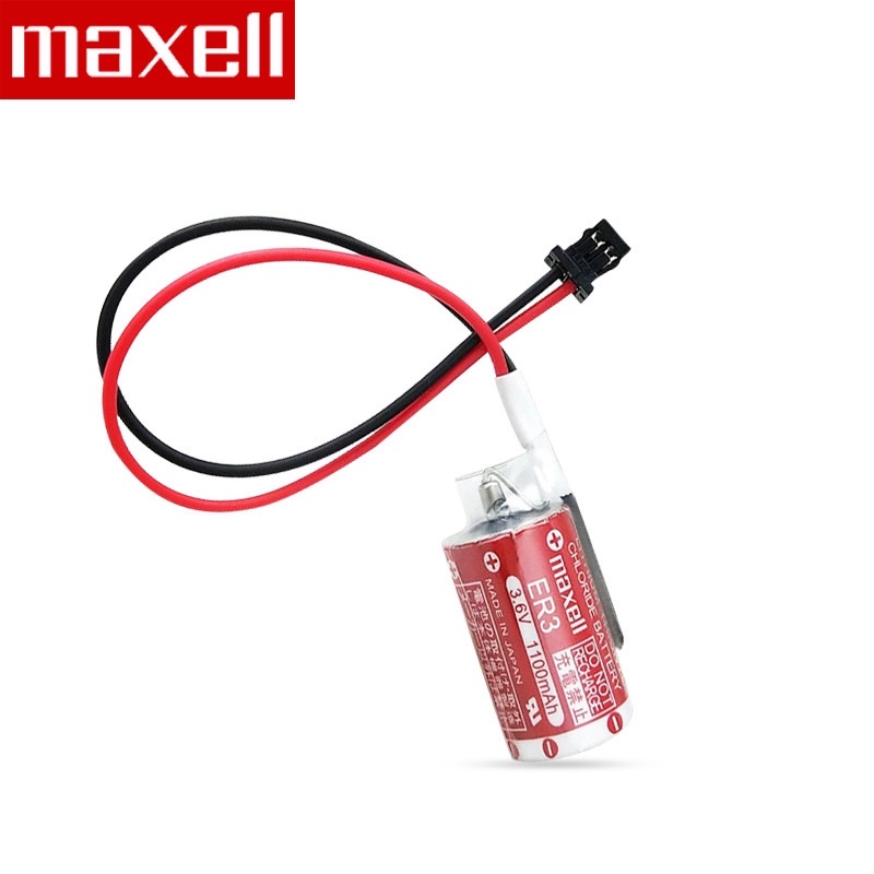 Maxell ER3 3.6V 1100MAH Horned PLC Lithium Battery Batteries | Shopee ...