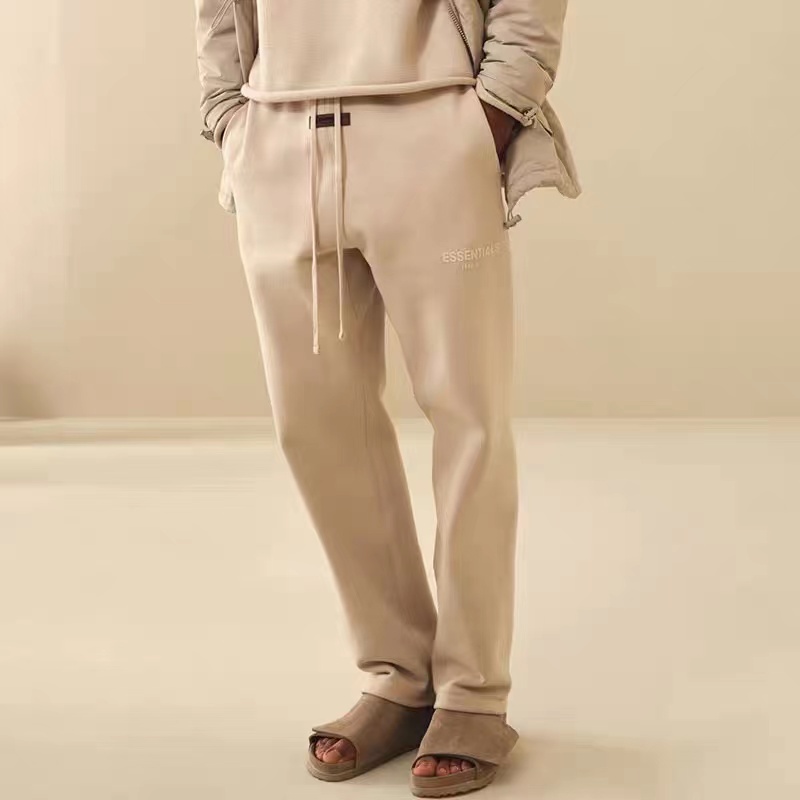 Fear OF GOD ESSENTIALS Season 8 กางเกงริบบิ้น ผ้าฟลีซ แบบผูกเชือก ...