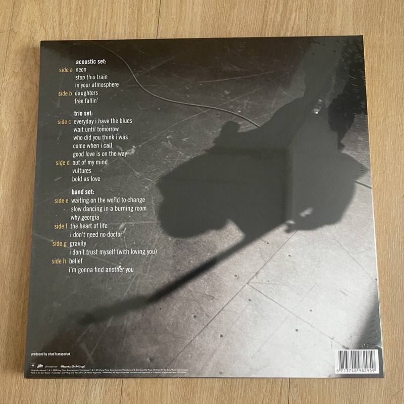 แผ่นเสียง John Mayer Where the light is Live in Los angeles 4 x Vinyl ...